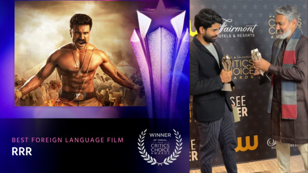 SS Rajamouli's 'RRR' Bags Best Song & Best Foreign Language Film At Critics Choice Awards ...