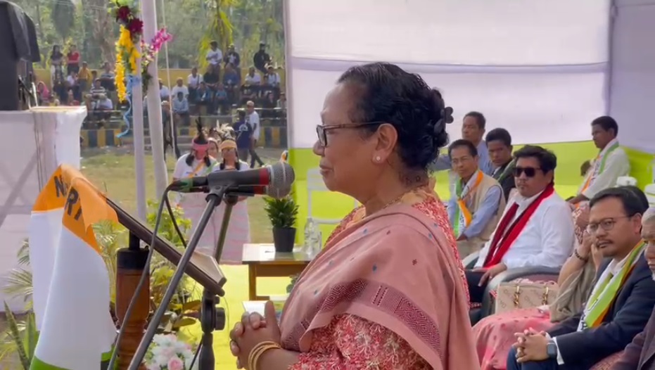 Late PA Sangma's wife Soradini K Sangma campaigns for her eldest son ...