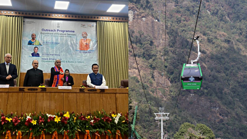 Union Finance Minister Nirmala Sitharaman launches ropeway from Dhapper ...
