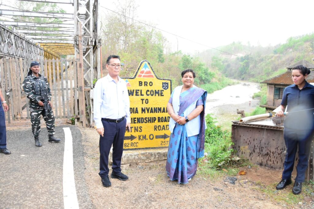 Manipur Guv inspects India-Myanmar border at Moreh | Northeast Live