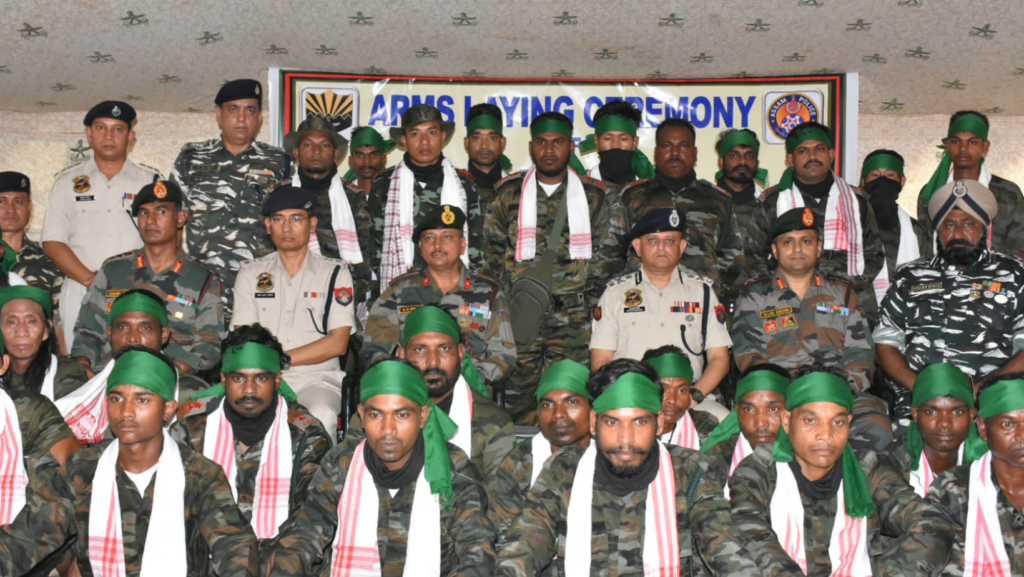 Assam: 39 Adivasi People's Liberation Army cadres surrender, lays down ...
