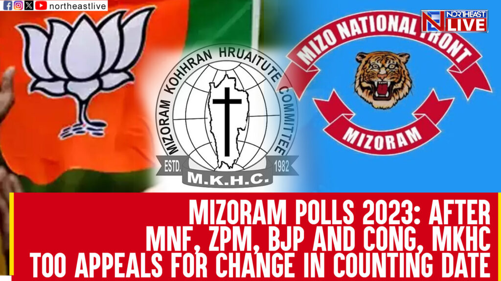 Mizoram Polls 2023: After MNF, ZPM, BJP and Cong, MKHC too appeals for change in counting date ...