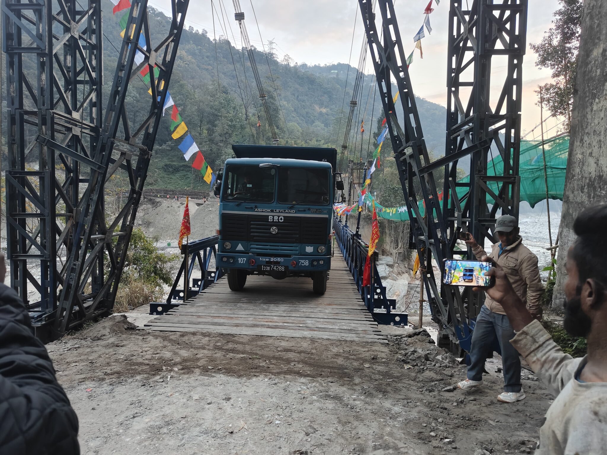 Sikkim: Border Roads Organization completes 400-feet suspension bridge ...