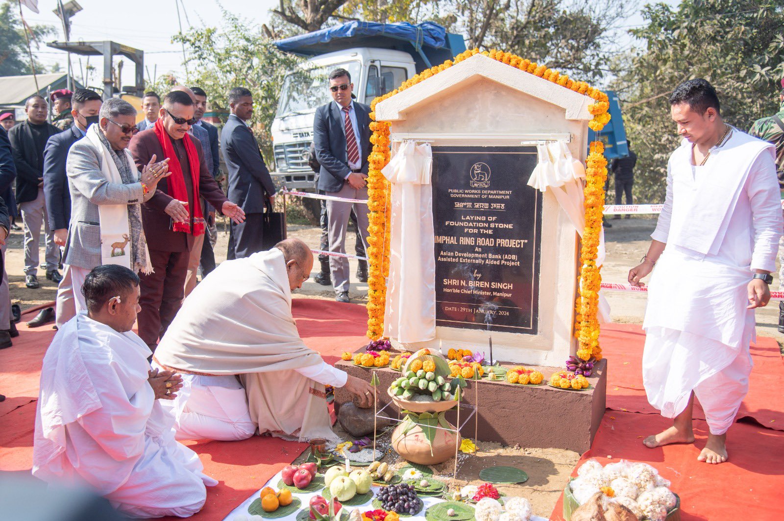 Manipur: CM N Biren Singh launches Imphal Ring Road Project | Northeast Live