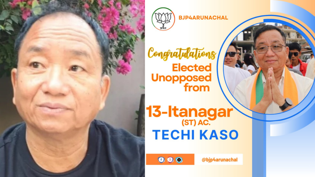 Arunachal: Techi Kaso 7th BJP candidate set to get elected unopposed ...