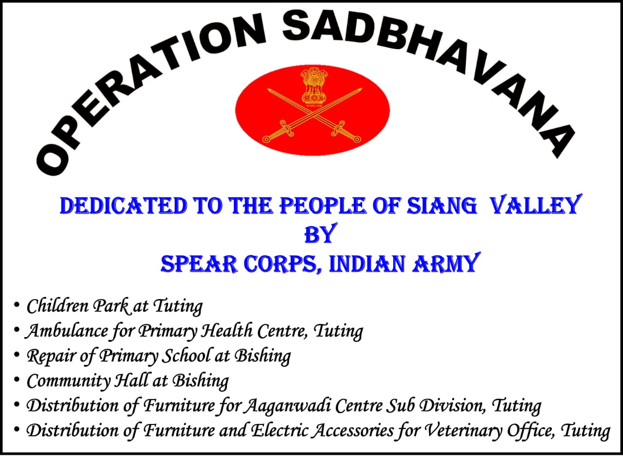 Arunachal Pradesh: Indian Army’s ‘Operation Sadbhavana’ implemented at ...