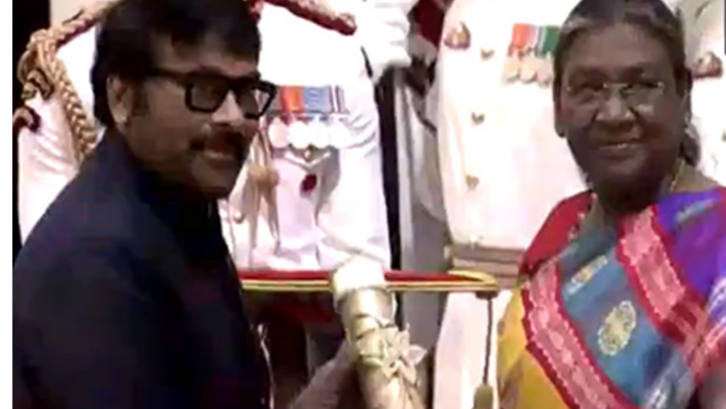 Megastar Chiranjeevi honoured with Padma Vibhushan award