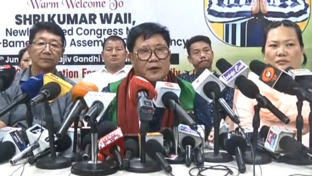 Lone Cong MLA Kumar Waii accuses BJP of using money power in Arunachal ...