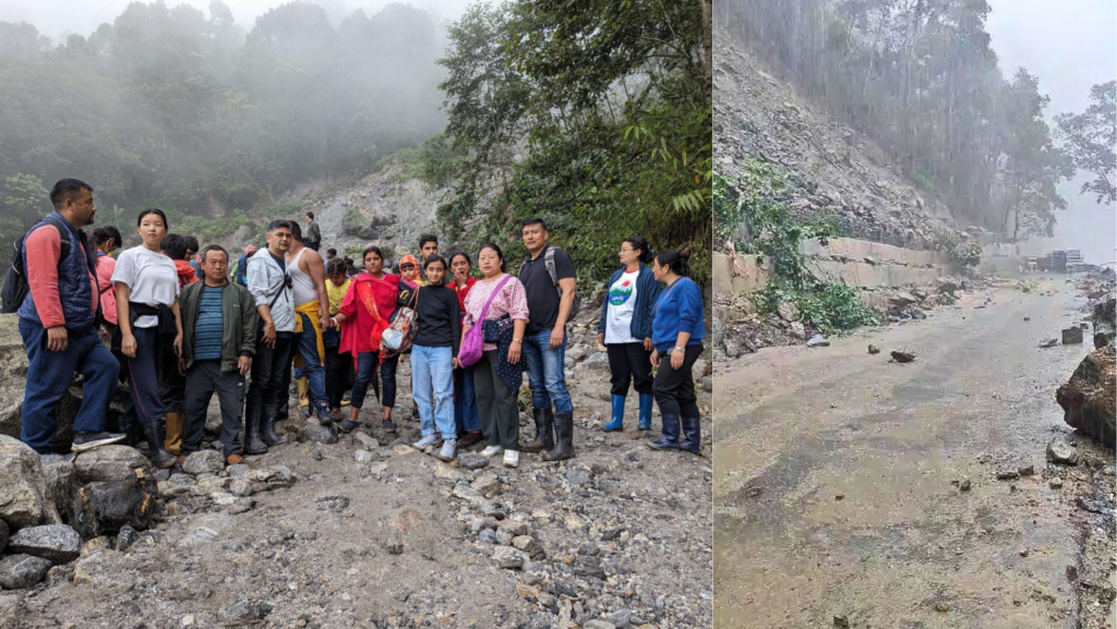 Flood, landslide batter Sikkim Day 8: People use excavator to cross river, thousands of tourists ...