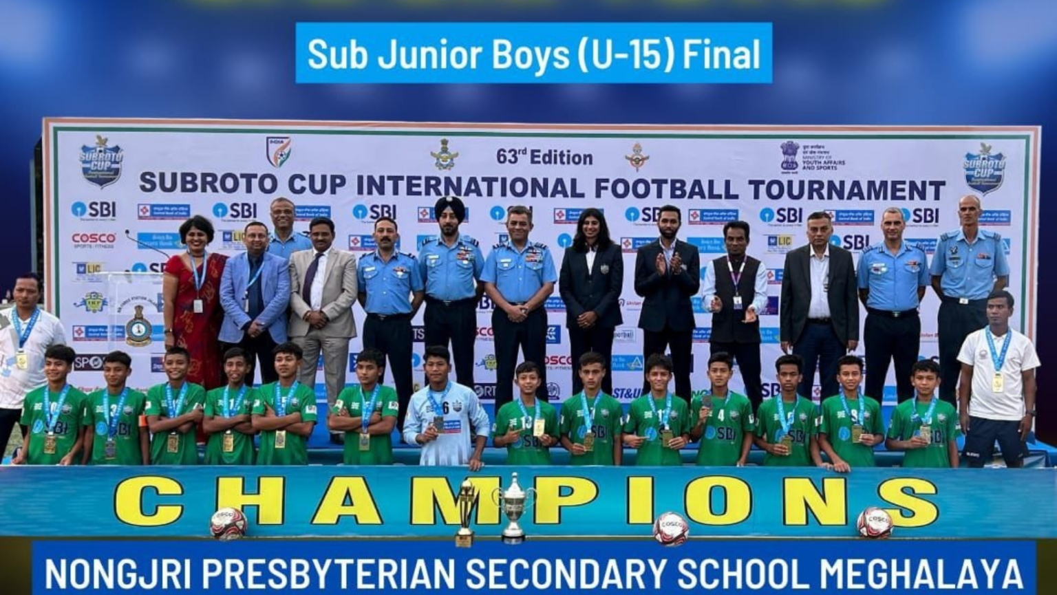 Meghalaya beats Uttar Pradesh 3-0 to win Subroto Cup 2024 Sub-Junior ...