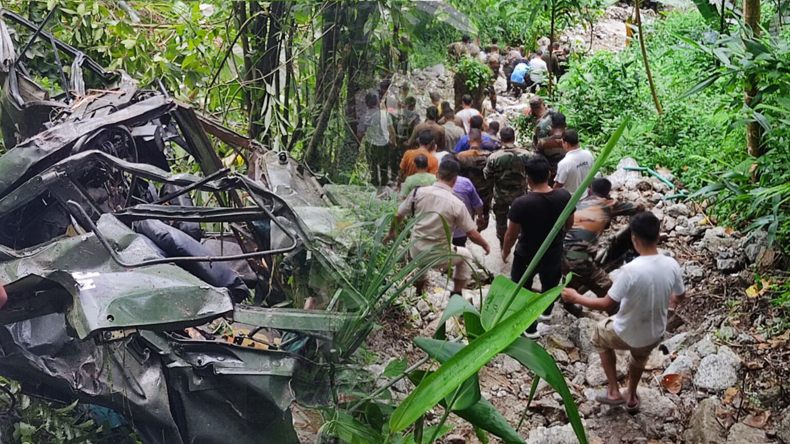 Sikkim: 4 Army Men Die After Their Vehicle Falls 800 Ft Down in Pakyong