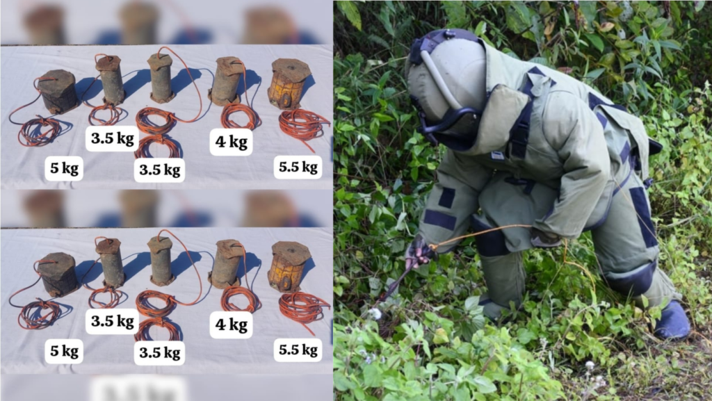 Security Forces Recover IEDs Weighing Over 21 Kg from Manipur