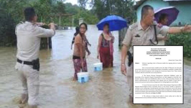 Mizoram Reels Under Torrential Rains; Government Issues Travel Advisory ...