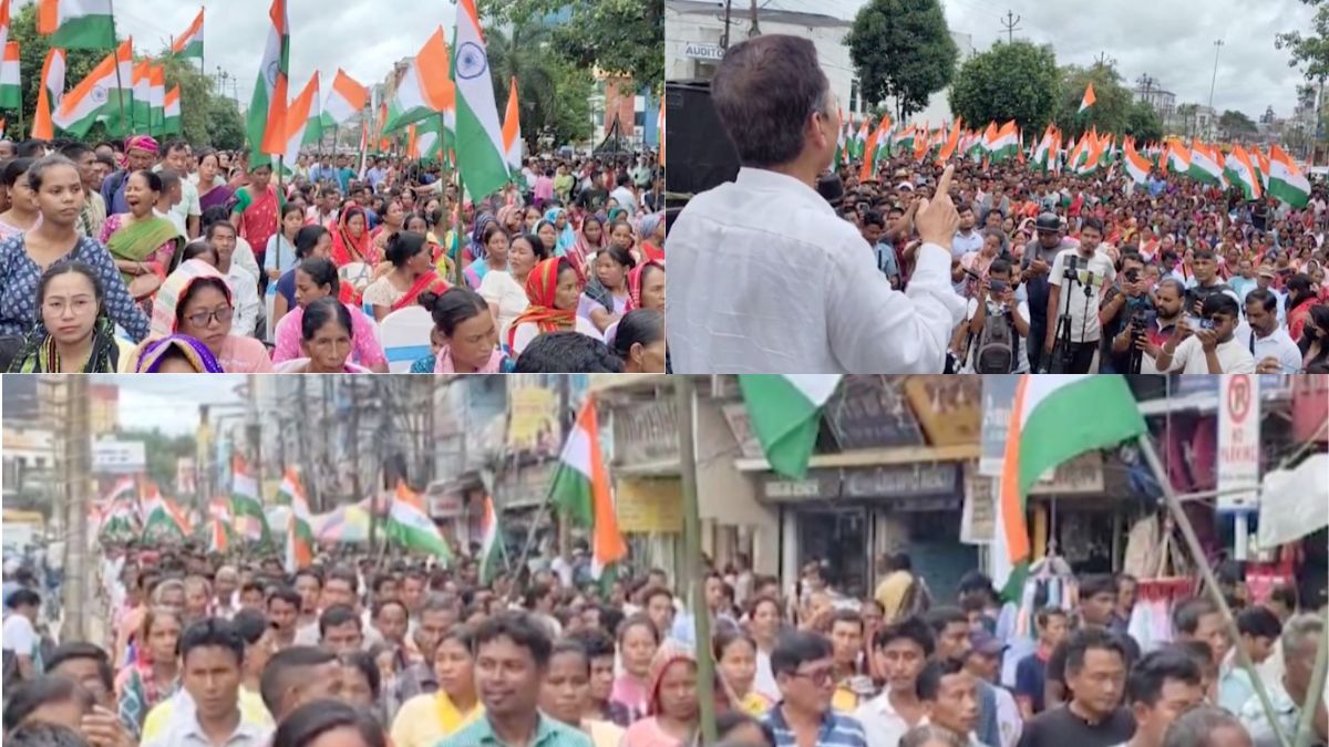 Tripura: Tipra Motha Stages Protest Against Inaction On Illegal ...