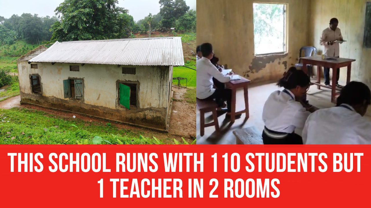 This School Runs With 110 Students But1 Teacher in 2 Rooms