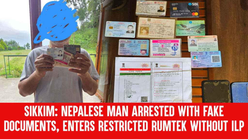 Sikkim: Nepalese Man Arrested with Fake Documents, Enters Restricted Rumtek Without ILP