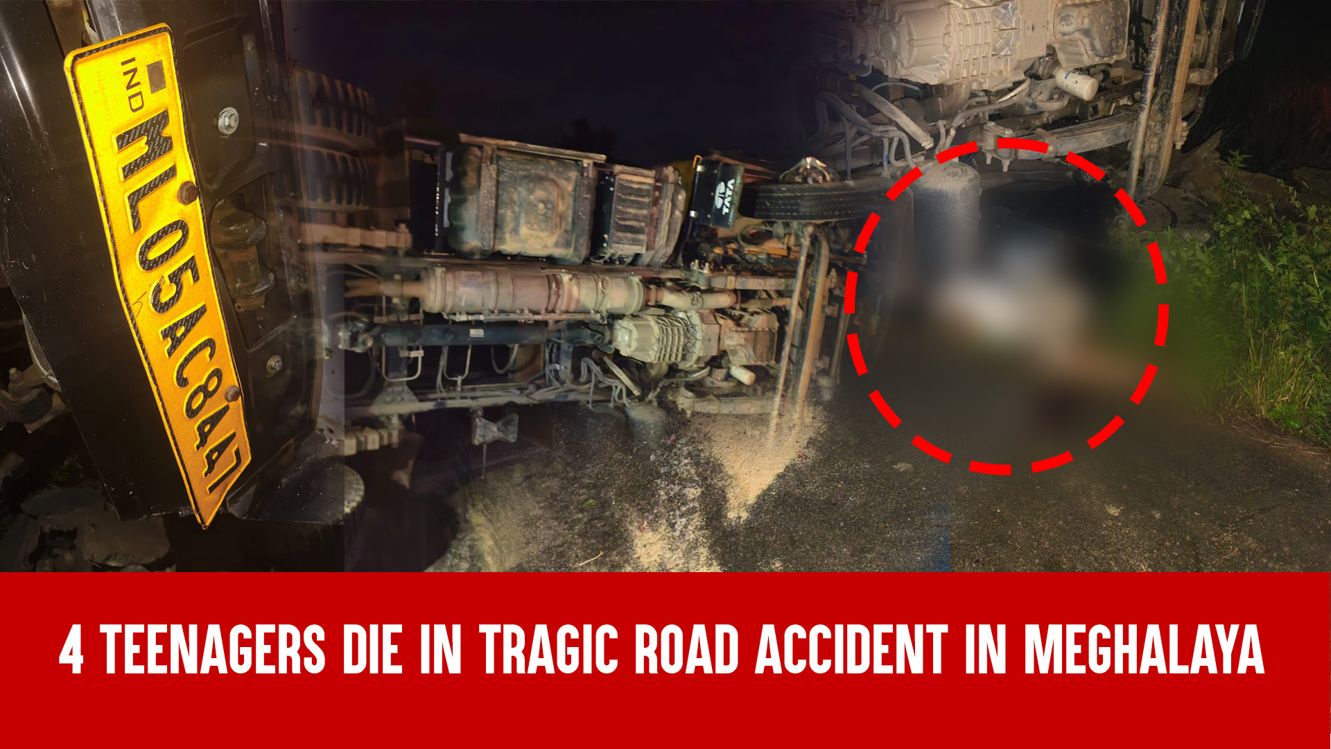 4 Teenagers Die in Tragic Road Accident in Meghalaya