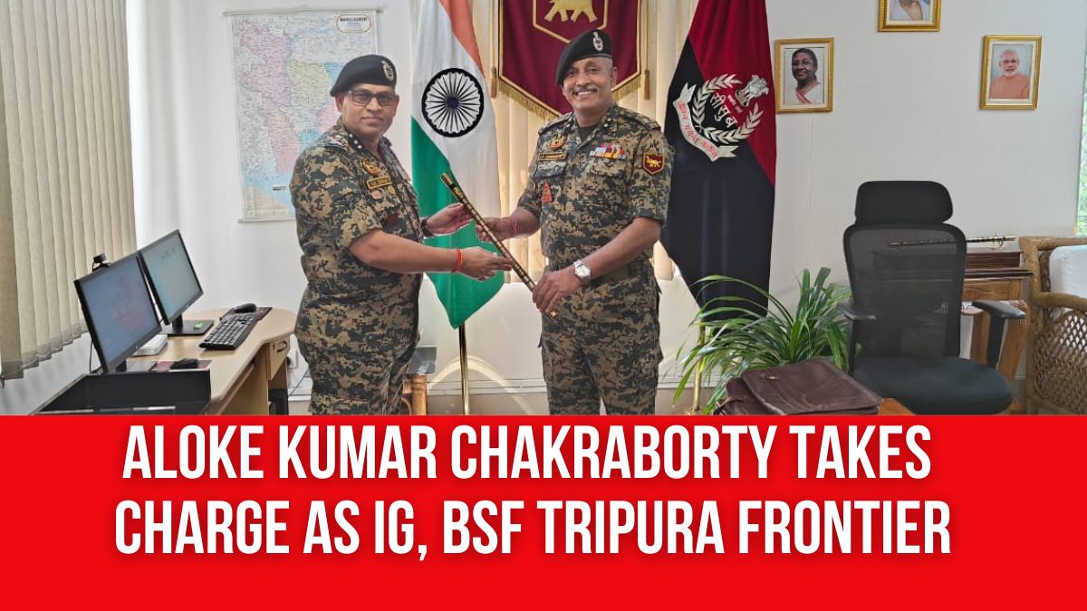 Aloke Kumar Chakraborty Takes Charge as IG, BSF Tripura Frontier