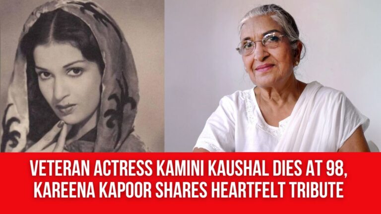 Veteran actress Kamini Kaushal dies at 98, Kareena Kapoor shares ...