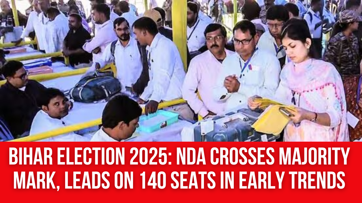 Bihar Election 2025: NDA Crosses Majority Mark, Leads on 140 Seats in ...