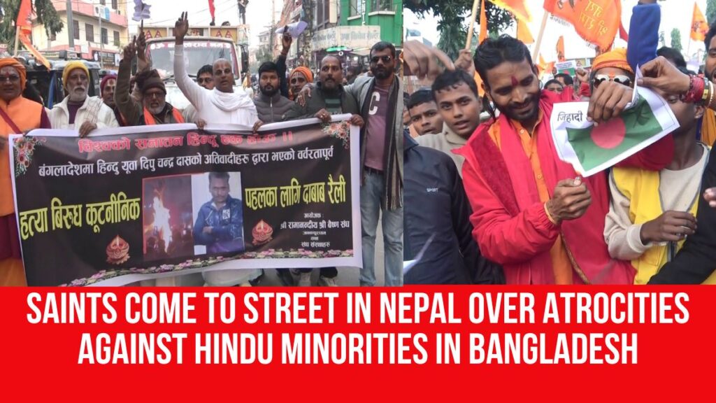Saints come to street in Nepal over atrocities against Hindu minorities ...