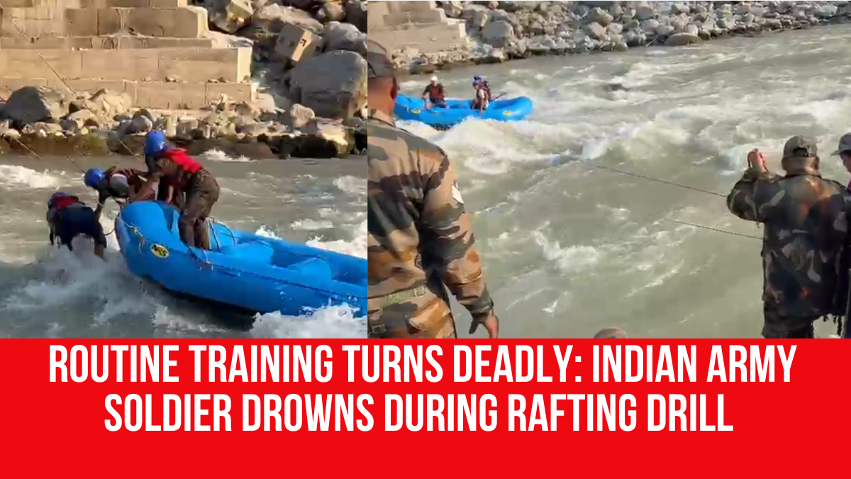 Routine Training Turns Deadly: Indian Army Soldier Drowns During ...