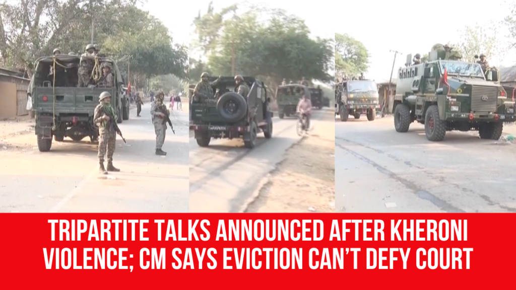 Tripartite Talks Announced After Kheroni Violence; CM Says Eviction Can ...