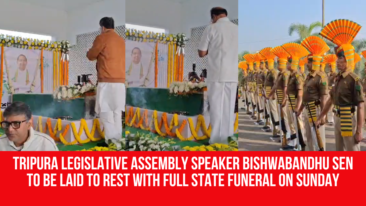 Tripura Legislative Assembly Speaker Bishwabandhu Sen to be Laid to ...