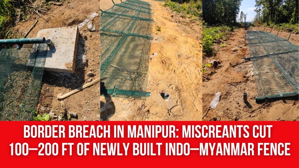 Border Breach in Manipur: Miscreants Cut 100–200 Ft of Newly Built Indo ...
