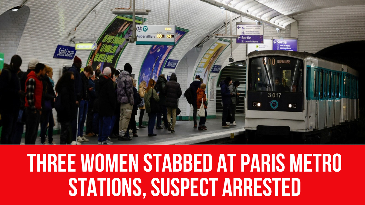 Three women stabbed at Paris metro stations, suspect arrested