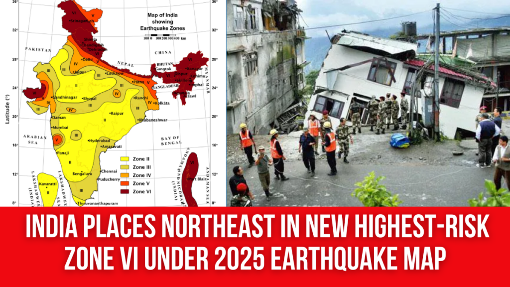 India Places Northeast in New Highest-Risk Zone VI under 2025 Earthquake Map