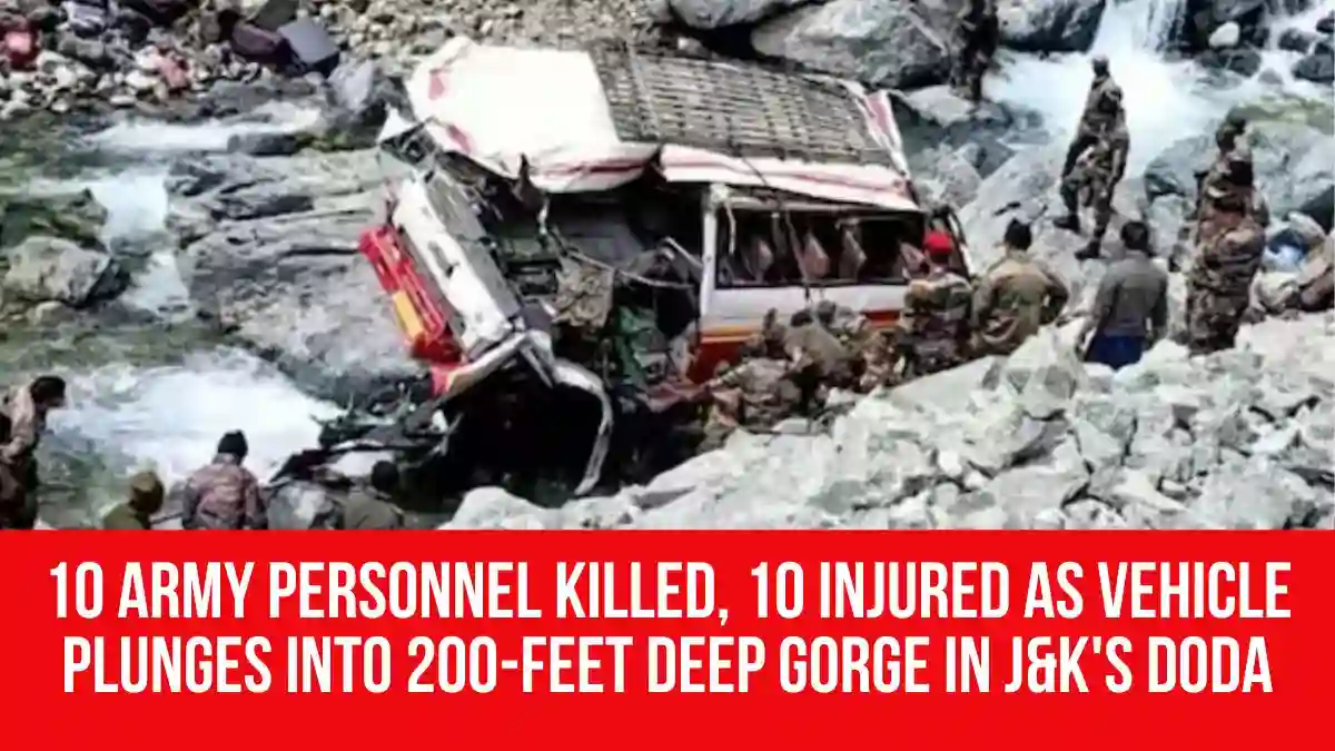 10 Army Personnel Killed, 10 Injured As Vehicle Plunges into 200-Feet ...
