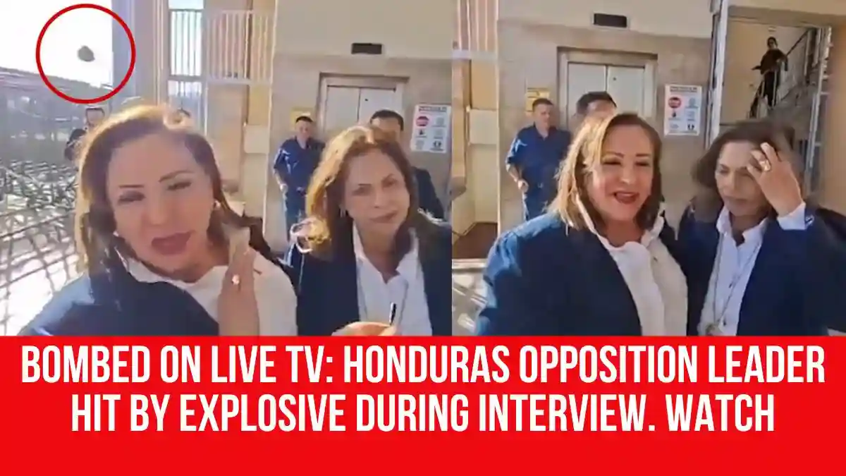 Bombed On Live TV: Honduras Opposition Leader Hit By Explosive During ...