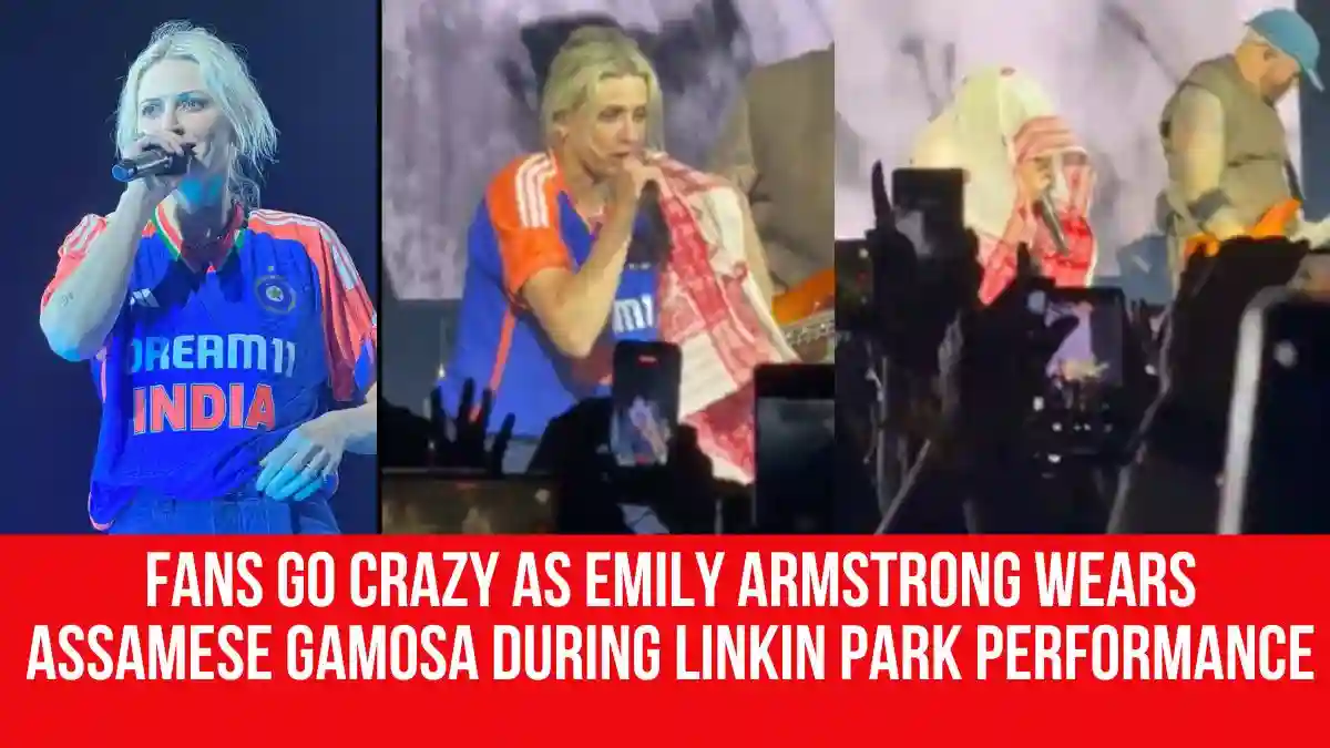 Fans Go Crazy as Emily Armstrong Wears Assamese Gamosa During Linkin ...