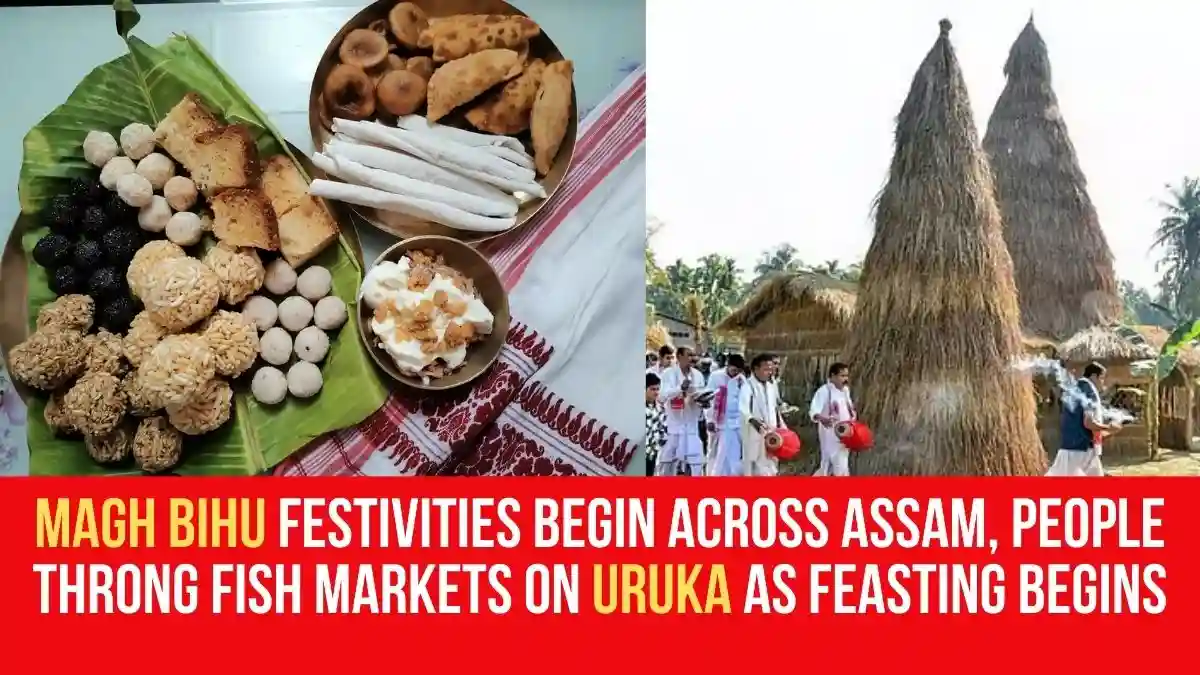 Magh Bihu Festivities Begin Across Assam, People Throng Fish Markets on ...