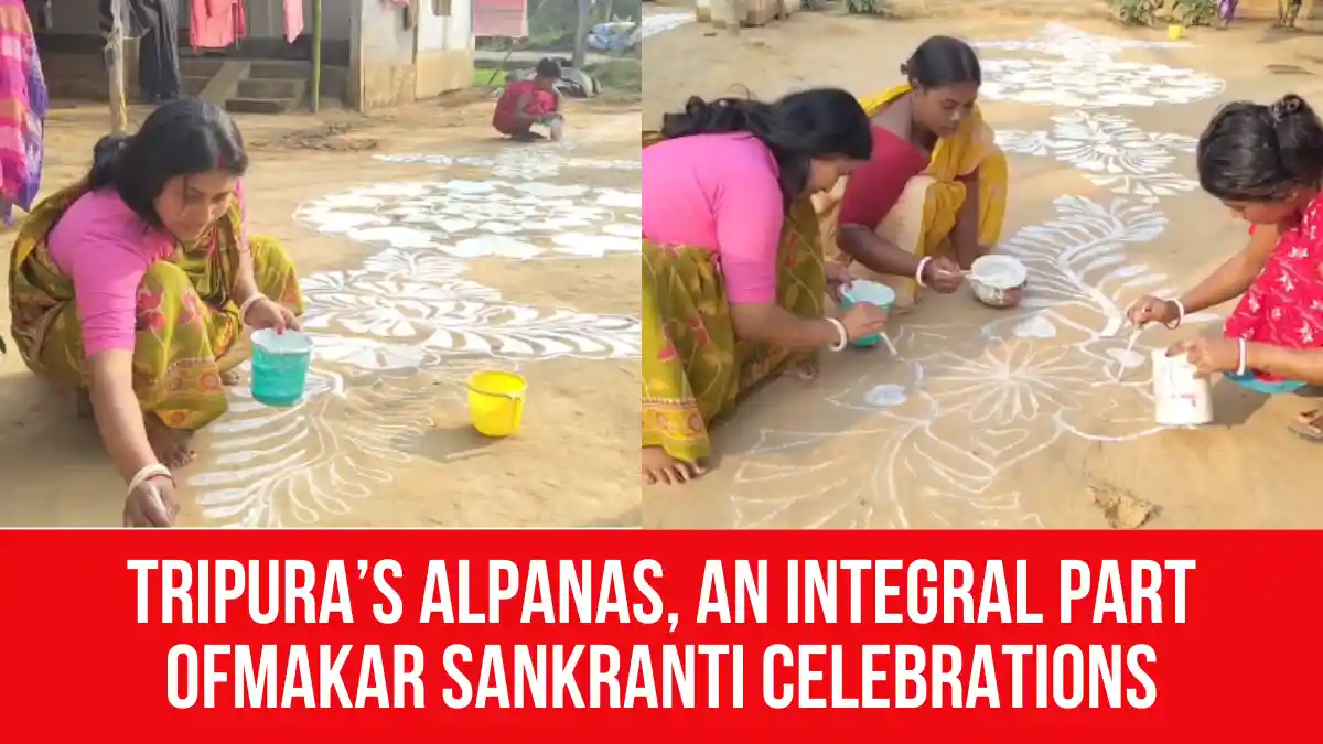 Tripura’s Alpanas, An Integral Part of Makar Sankranti Celebrations