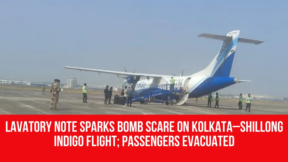 Lavatory Note Sparks Bomb Scare on Kolkata–Shillong IndiGo Flight ...