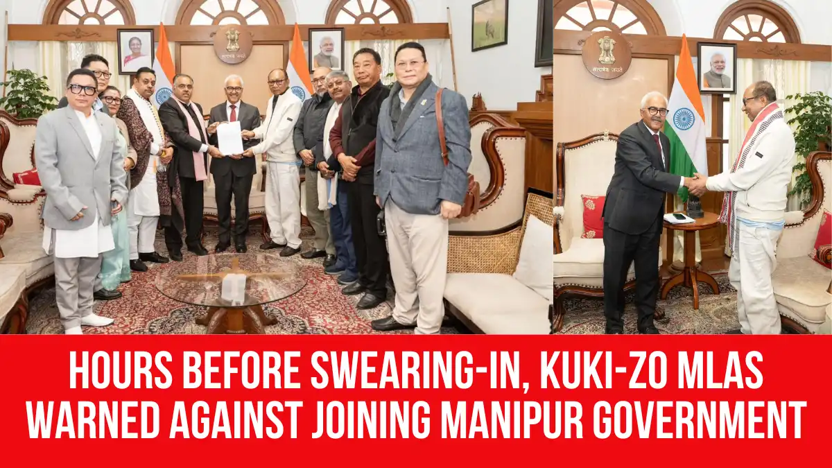 Hours Before Swearing-In, Kuki-Zo MLAs Warned Against Joining Manipur ...