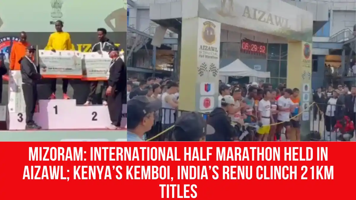 Mizoram: International Half Marathon Held in Aizawl; Kenya’s Kemboi ...