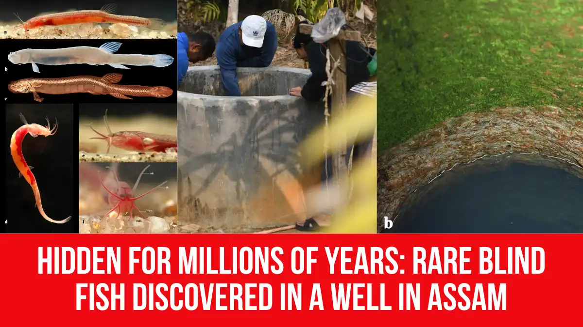 Hidden for Millions of Years: Rare Blind Fish Discovered in a Well in Assam