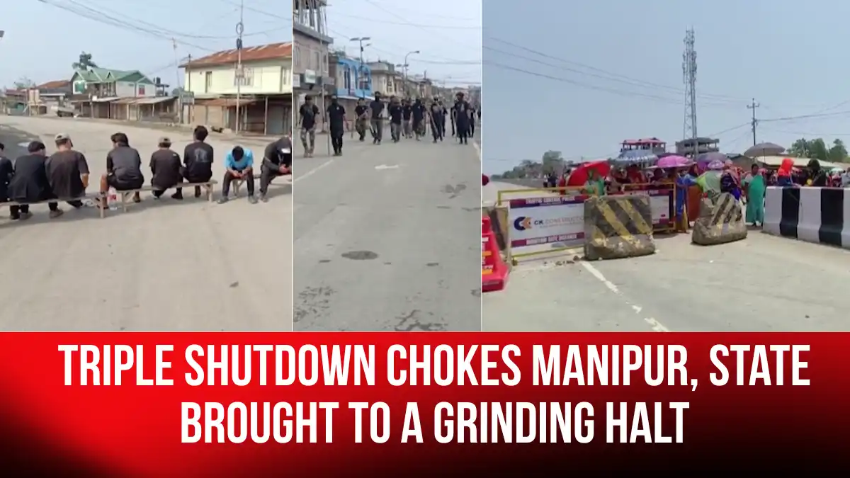 Triple Shutdown Chokes Manipur, State Brought to a Grinding Halt