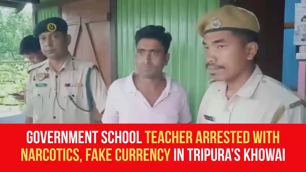 Government School Teacher Arrested With Narcotics, Fake Currency in ...