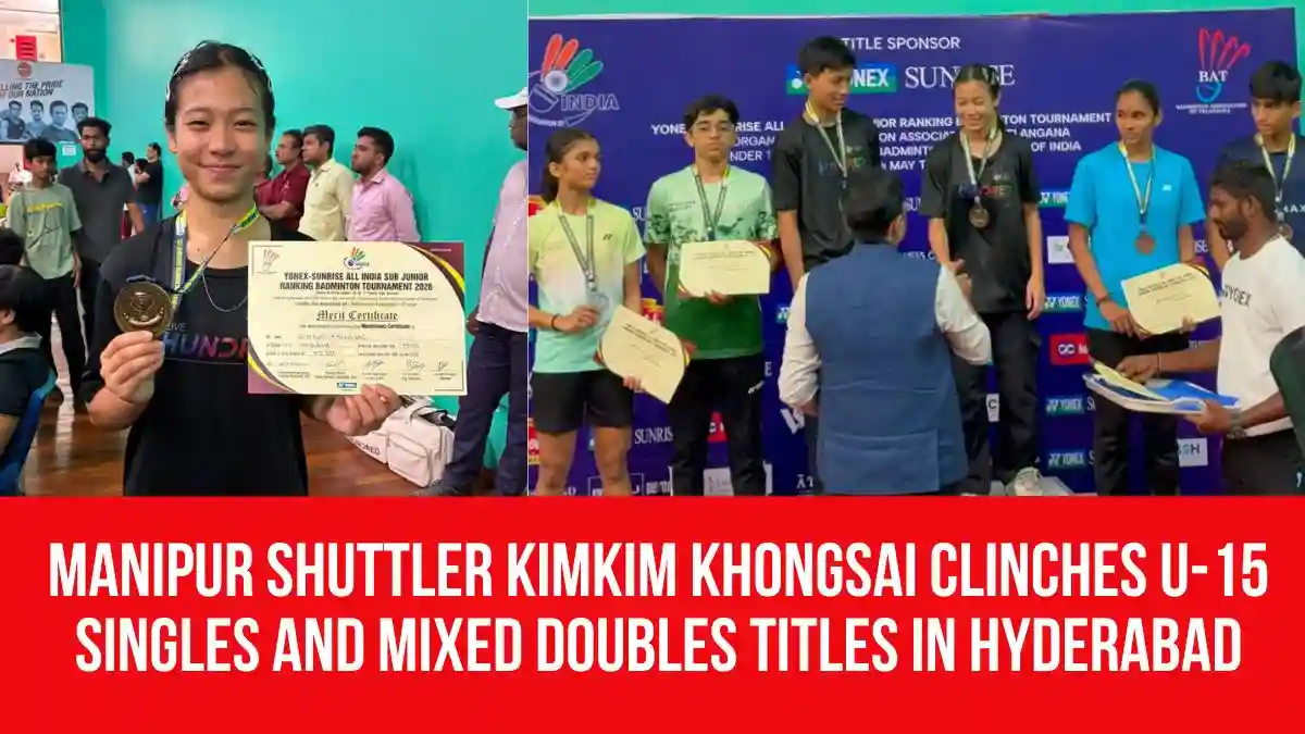 Manipur Shuttler Kimkim Khongsai Clinches U-15 Singles and Mixed ...